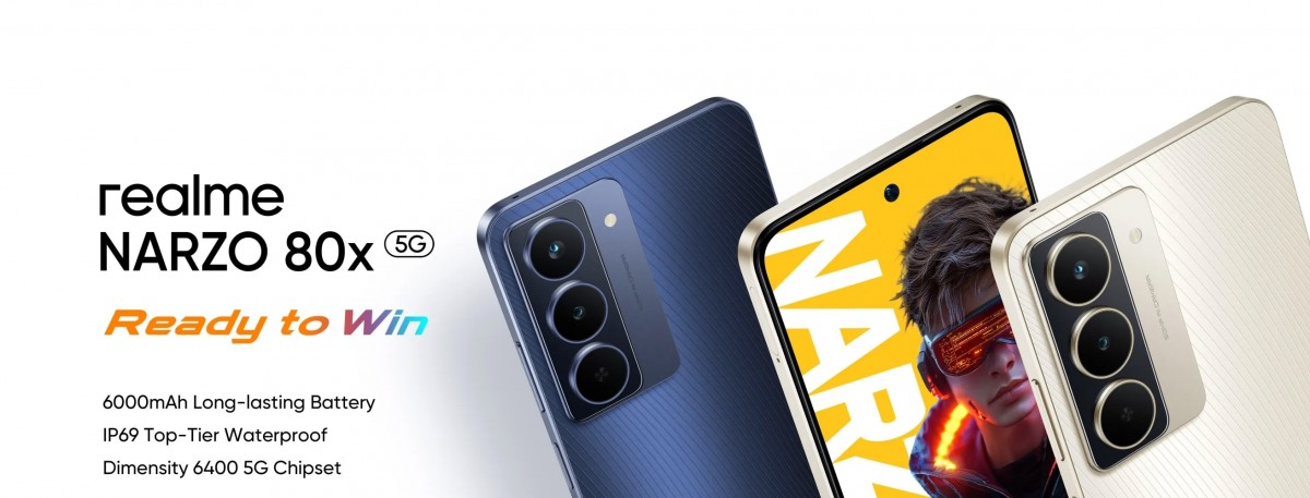 เปิดตัว realme Narzo 80x และ Narzo 80 Pro มือถือกันน้ำ ในงบต่ำหมื่น